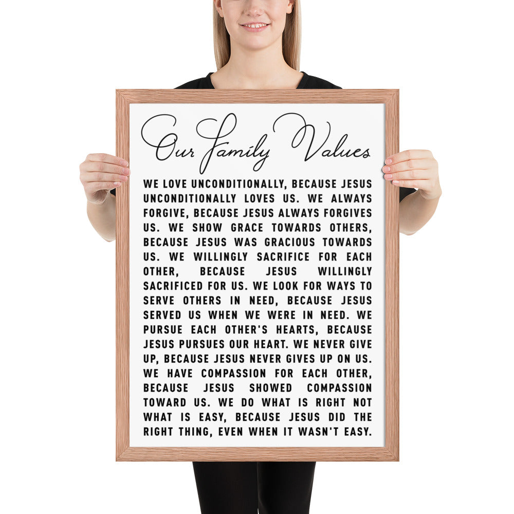 Family Values Poster – Dad Tired